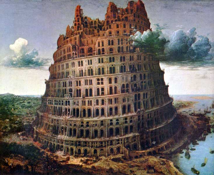 Panorama: Der Turmbau von Babel in der Kunst