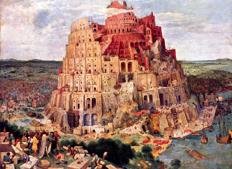 Panorama: Der Turmbau von Babel in der Kunst